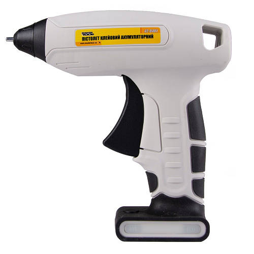 Пістолет клейовий MASTERTOOL акумуляторний Ø 7.2 мм DC 3.7 V 1300 mAh "Крапля-Стоп" 42-0401 (ID ...