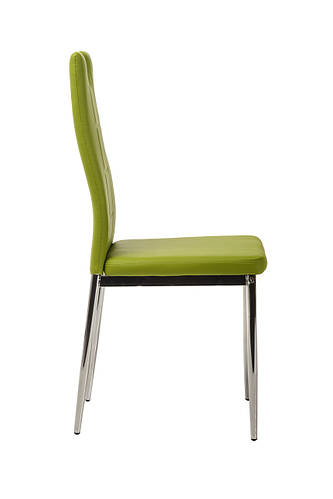 Купить Стул на металлических ножках N-67 Vetro, обивка кожзам оливкового цвета, цена 1650 ...