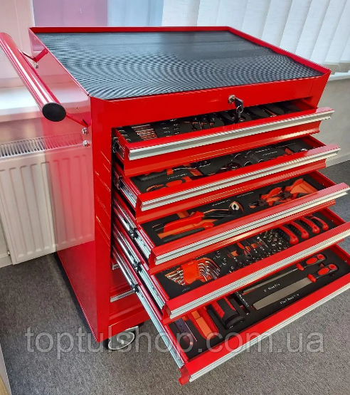 Инструментальная Тележка с Инструментом 7 Секций 228 Ед Torin