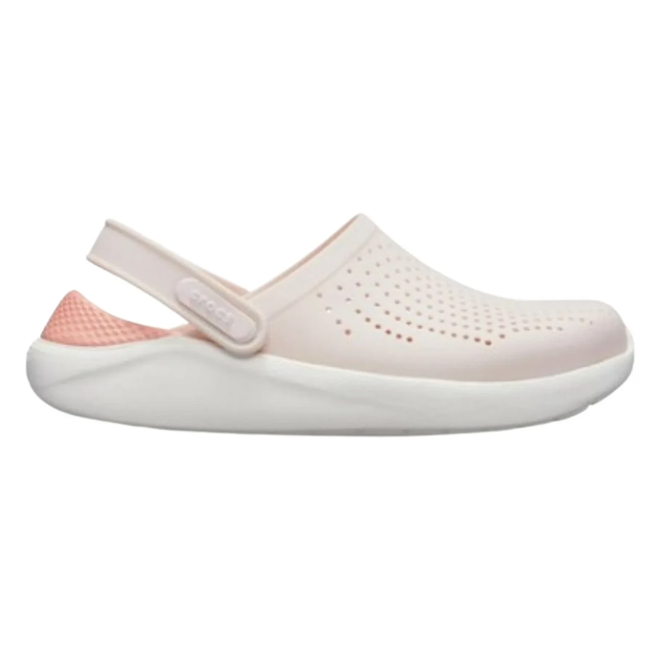 Сабо Crocs LiteRide Clog Powder/White Кроксы женские лайтрайд пудра ...
