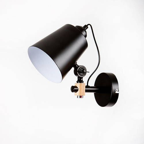 Купить Настенное бра в стиле лофт черное 15x38 см Bst 171100 цена 869 ₴ — Prom Ua Id 1801886459