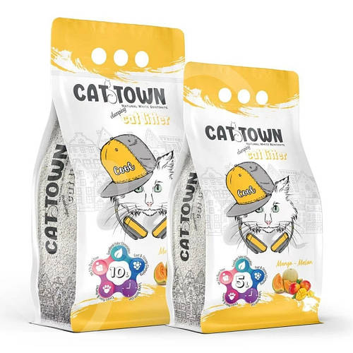 Cat Town - бентонітовий наповнювач манго- та диня - 10 л (ID#1801957944 ...