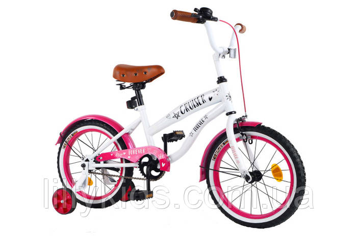 Велосипед CRUISER 16' T-21632 white+crimson (ID#1802034394), цена: 4230 ...