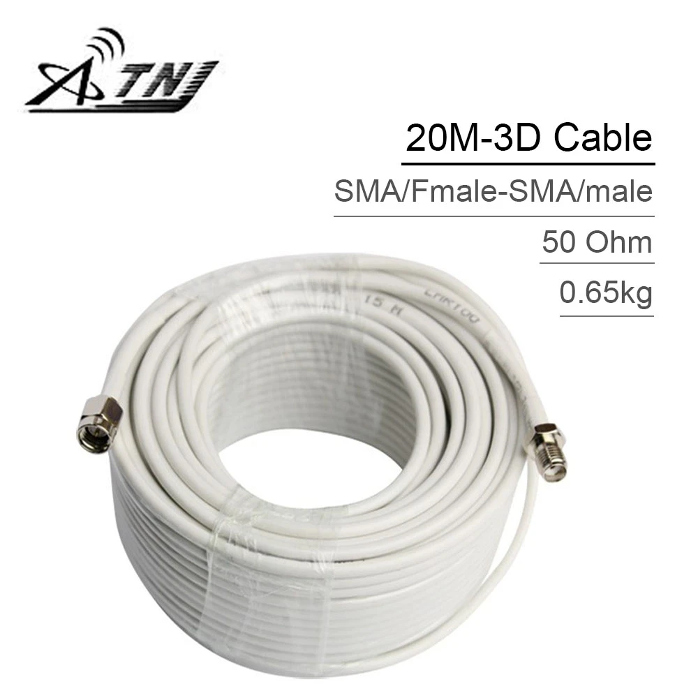 Кабель 3D-FB довжиною 20м, з роз'ємами SMA male - SMA female (ID ...