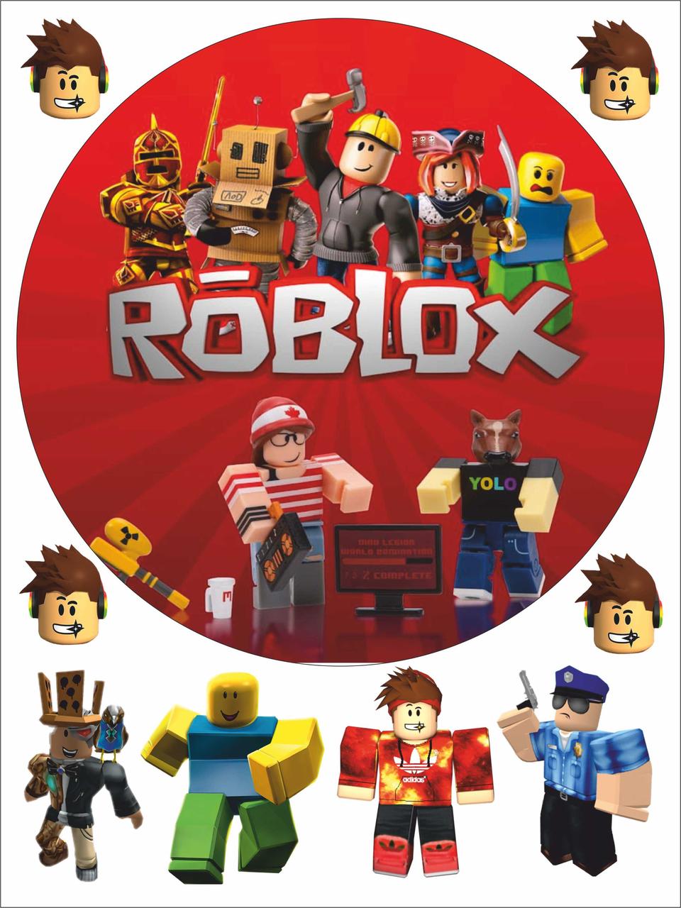 Купить Вафельная или сахарная картинка Roblox Роблокс 18 цена 45 ₴ — Prom Ua Id 1804005630