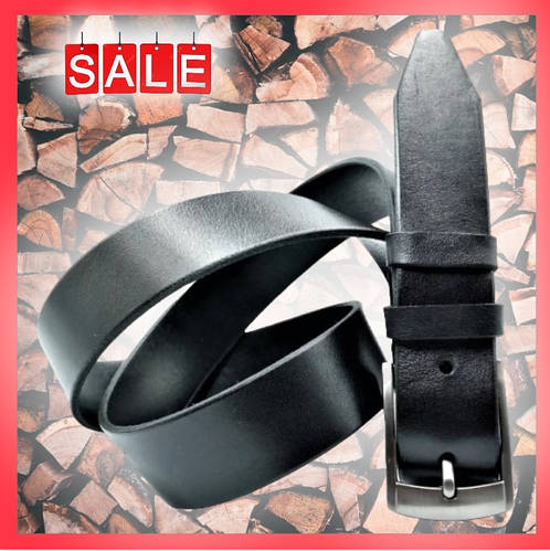 Ремінь чоловічий Чорний Шкіряний чоловічий ремінь преміумкласу Сучасний ...