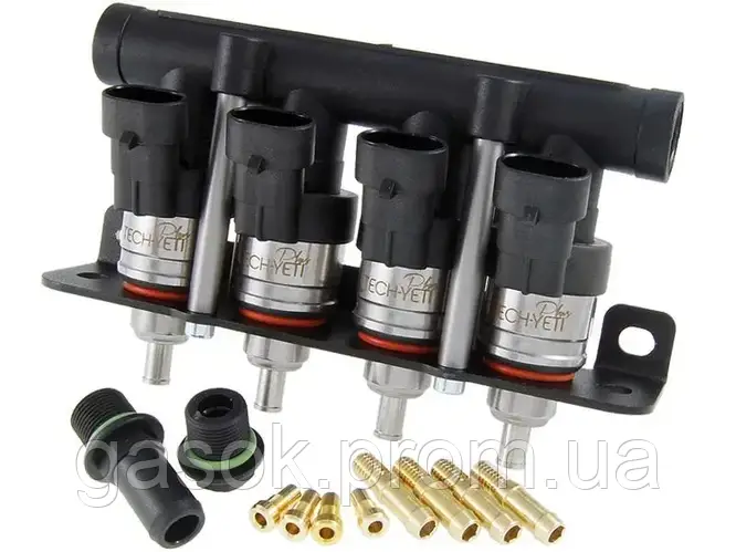 Газовые форсунки Lpgtech TECH-Yeti 4 цилиндра в планке, цена: 3150 ₴, купить на Prom.ua