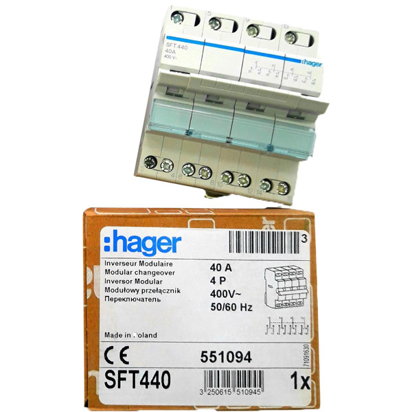 Переключатель I-0-II 4р 40А 400В Hager цена в Харькове