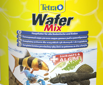 Tetra Wafer Mix 15гр пластинки для ракообразных и донных аквариумных ...
