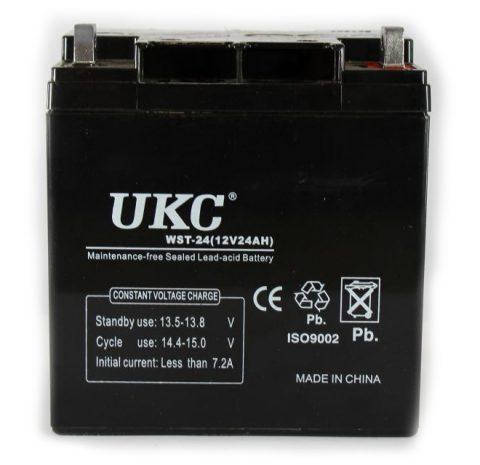 Купить Герметичный кислотно-свинцовый аккумулятор UKC BATTERY 12V, 24А ...