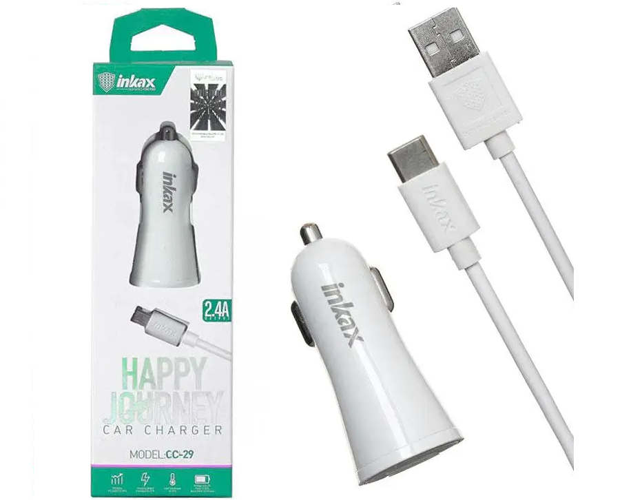Зарядное Устройство 12v Inkax Cc 29 Type C Кабель Usb Зарядка в