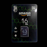 Карта памяти micro SDHC 16GB Amazon pro (class 10) (БЕЗ АДАПТЕРА ...