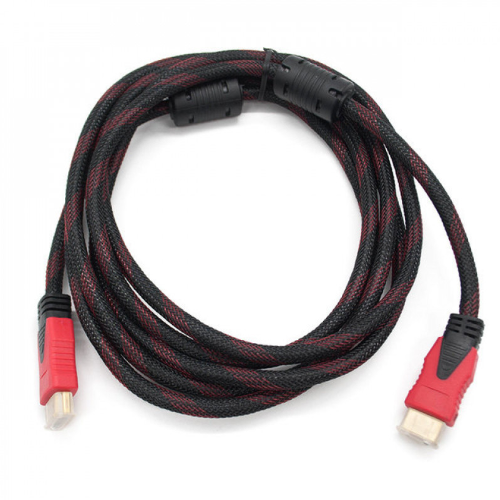 Кабель HDMI-HDMI 5 м, Шнур от компьютера к телевизору, Провод с ...