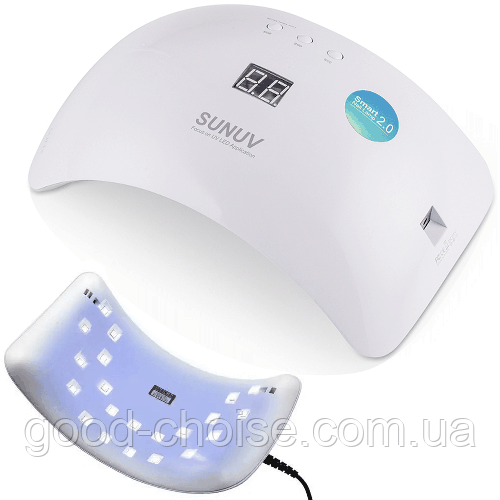 Купить Настольная лампа для маникюра 48W, SUNUV 8 +LED, Белая ...