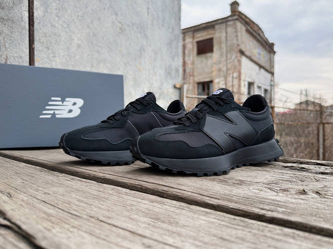Мужские кроссовки New Balance 327 MS327CTB черные Оригинал (ID ...