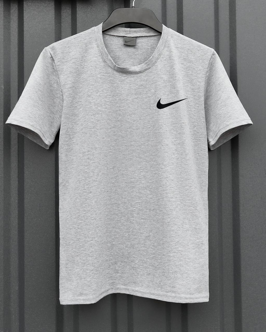 Мужская футболка Nike черная хлопковая летняя , Стильная футболка Найк ...
