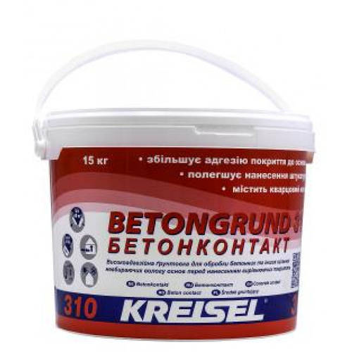 Купити Бетонконтакт KREISEL BETONGRUND 310 15 кг, ціна 1320 ₴ - Prom.ua (ID# 1622937174)