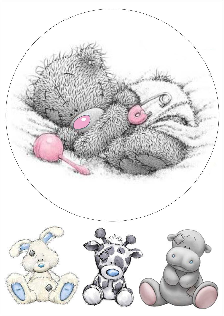 Купить Вафельная или сахарная картинка Медвежата 01 цена 45 ₴ — Prom Ua Id 1805436574