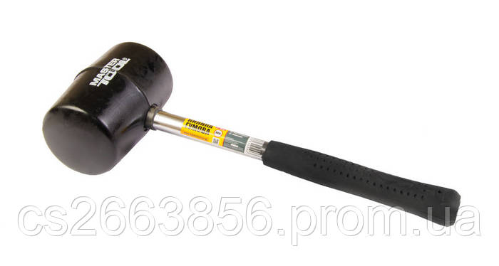 Купить Киянка резиновая MASTERTOOL 75 мм 680 г металлическая рукоятка черная 02-1303, цена 146 ...