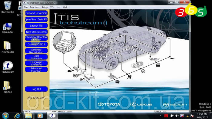 Купити Адаптер діагностичний Toyota Mini VCI j2534 TIS Techstream v15 ...
