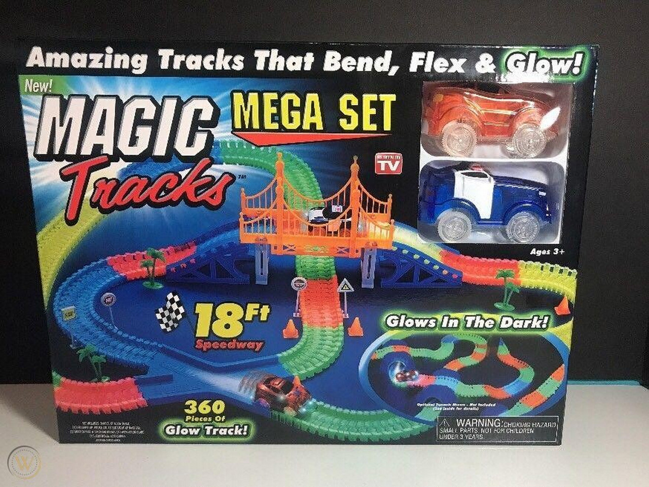 Купити Конструктор magic tracks 360 деталей + 2 машинки, Гнучка світна ...