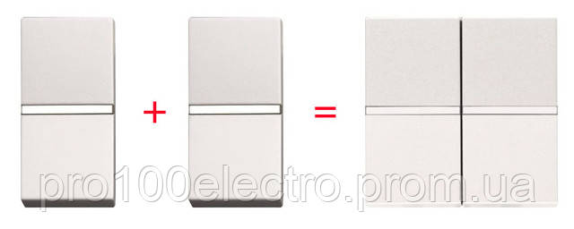 Купити Вимикач 1-модуль кнопковий без фіксації ABB Niessen Zenit N2104.7 CV шампань, ціна 266.82 ...