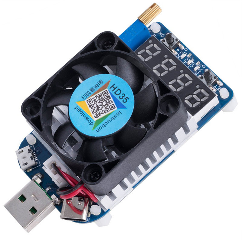 Купить USB тестер резистор RD HD35 регульоване навантаження / 5A / 25V ...