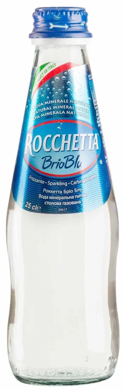 Купити Вода мінеральна газована Rocchetta Brio Blu (Італія) 0,25л (СКЛО ...