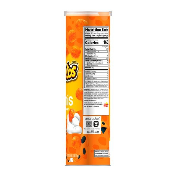 Снеки Cheetos Minis Cheddar Flavored Canister (ID#1805997912), цена ...