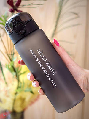 Пляшка для води Hello Water з напувалкою спортивна 780 мл Білий ...