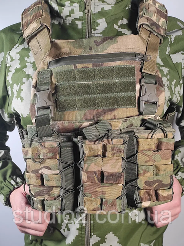 Плитоноска з плитами 4 клас Armox 600T Швидке скидання MOLLE (ID ...