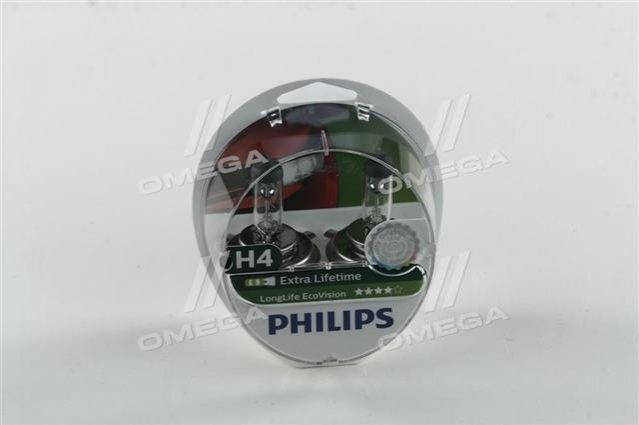 Купить Лампочка H4 12V/60/55W LONGLIFE ECOVISION P43T-38 2SZT PHILIPS ...