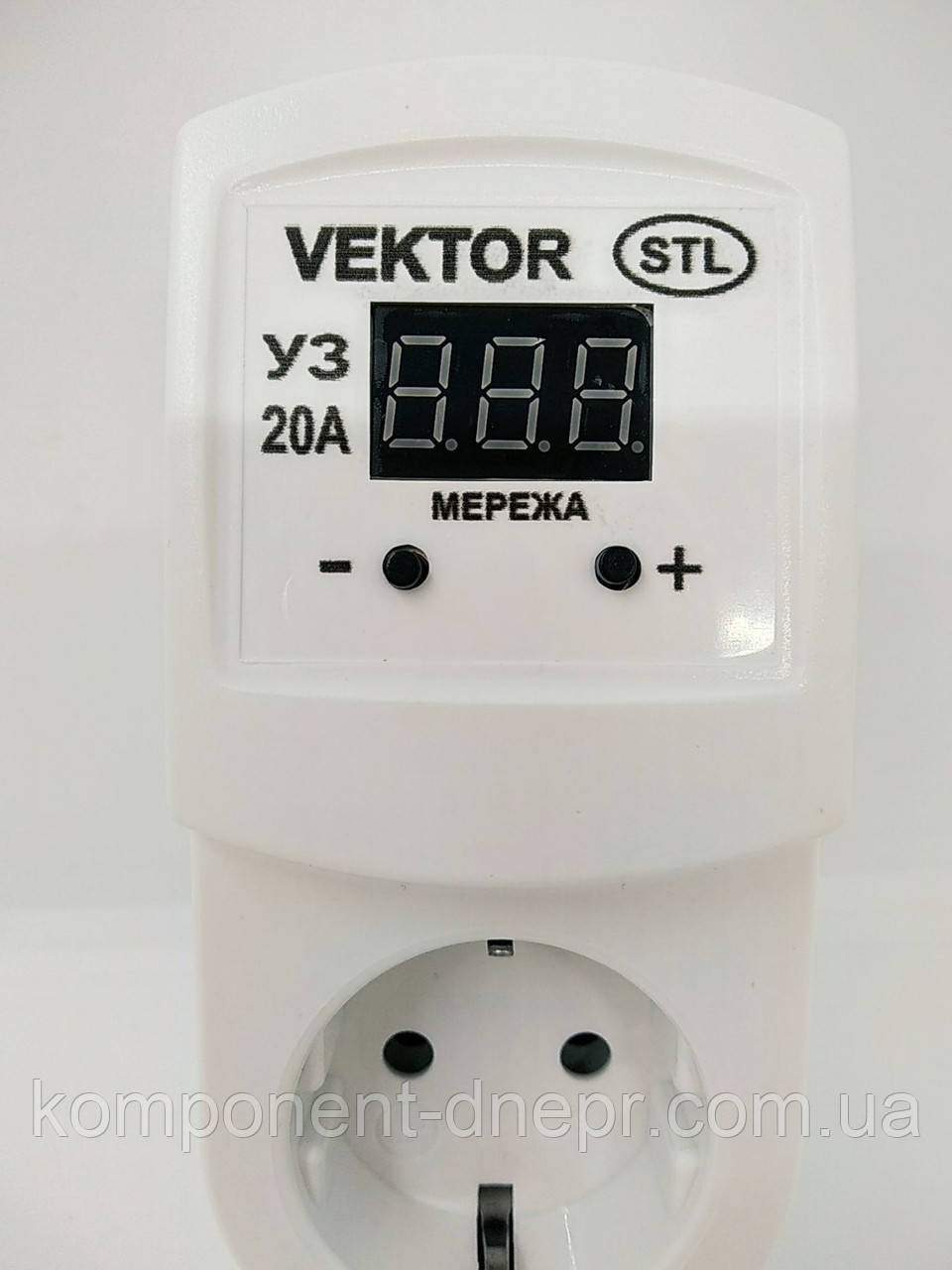 Реле Защита от Перепадов Напряжения в Розетку "VEKTOR" (20А ...