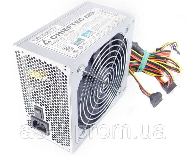 БУ Блок питания 400 Вт Chieftec, 24+4 pin, питание видеокарты - 1x6pin ...