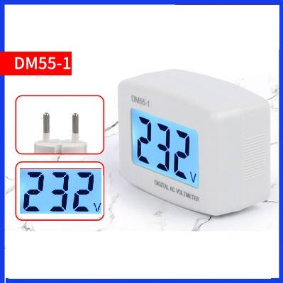 Купить Вольтметр DM55-1 с подсветкой в розетку 220В (2771), цена 194 ...
