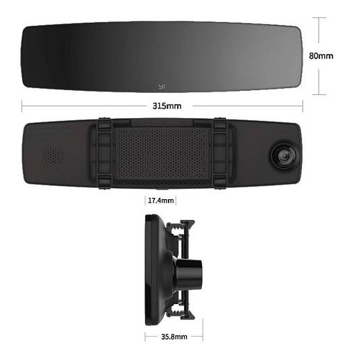 Видеорегистратор - зеркало Xiaomi Yi mirror dash camera Глобальная ...