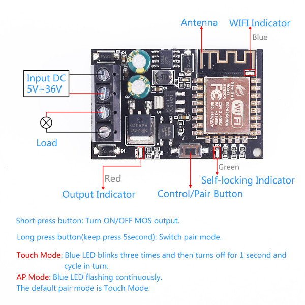 Купить Wi-Fi модуль ESP8266MOD XY-WFMS (2073), цена 310 ₴ — Prom.ua (ID ...