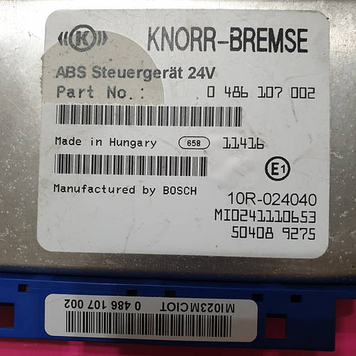 Блок управления ABS 504089275 Iveco EuroCargo, Knorr-Bremse 0486107002 ...