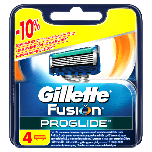 GILLETTE Fusion ProGlide (4 шт.) (7702018085514) (ID#1807311993), цена ...