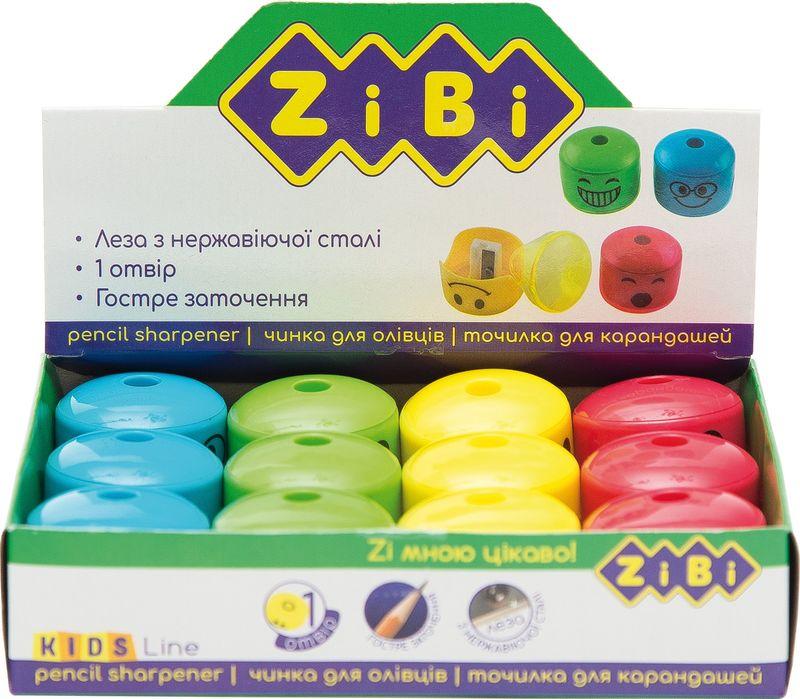 Стругачка ZiBi пластикова з контейнером Смайлик, 1 отвір (ID#1786022455 ...