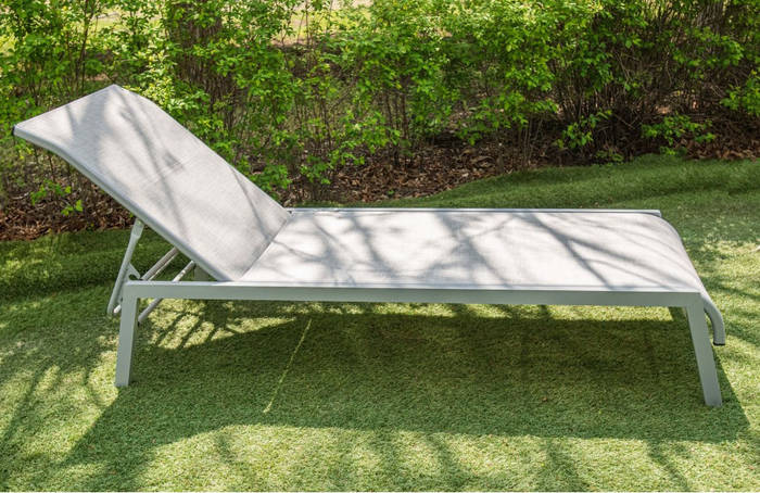 Купить Садовый пляжный шезлонг Мери с текстилена лежак для сада для ...