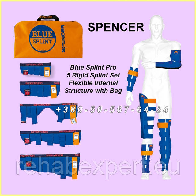 Жорсткі Шини з гнучкою внутрішньою структурою SPENCER Blue Splint Pro ...