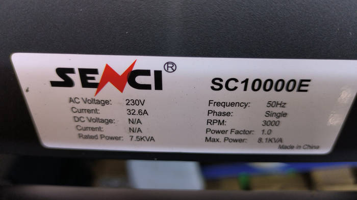 Купить SENCI Генераторна установка SC10000E 7,5кВА, 230В, електростарт ...