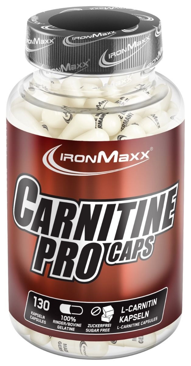 Жиросжигатель для Спорта IronMaxx Carnitine Pro 130 Caps — Купить ...