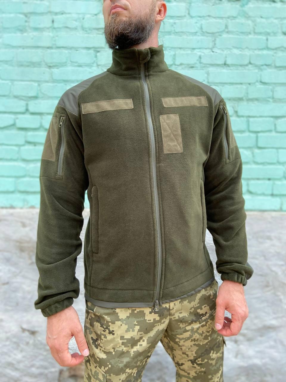 Купити Кофта Флісова Військова Тактична Кофта Хакі Чоловіча Фліска ...