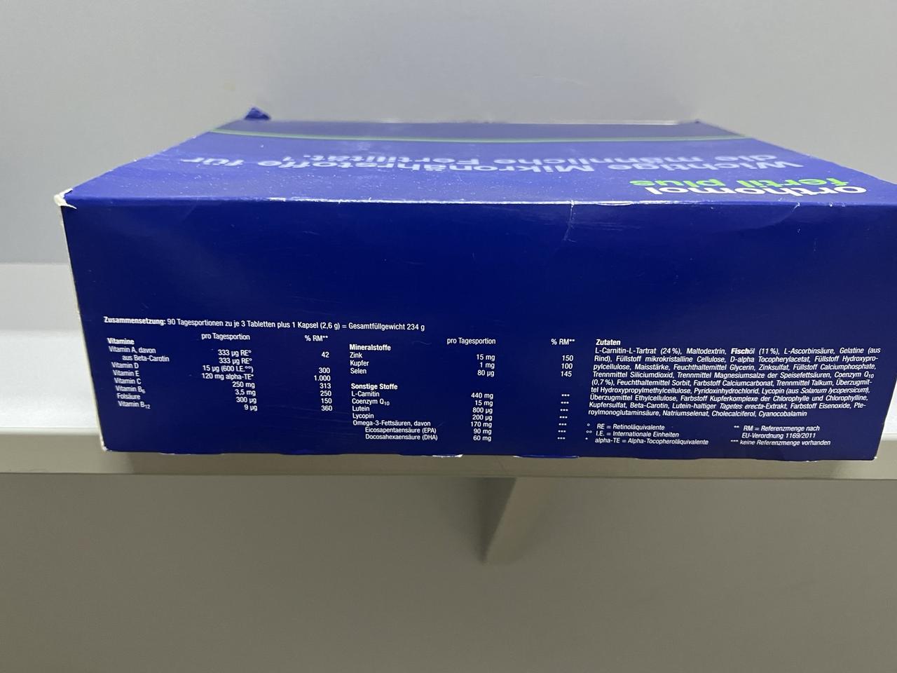 Купити Orthomol Fertil plus капсули/таблетки для чоловіків у період ...