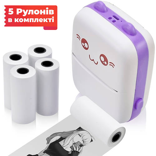 Купити Портативний дитячий принтер JETIX Mini printer з термодруком ...