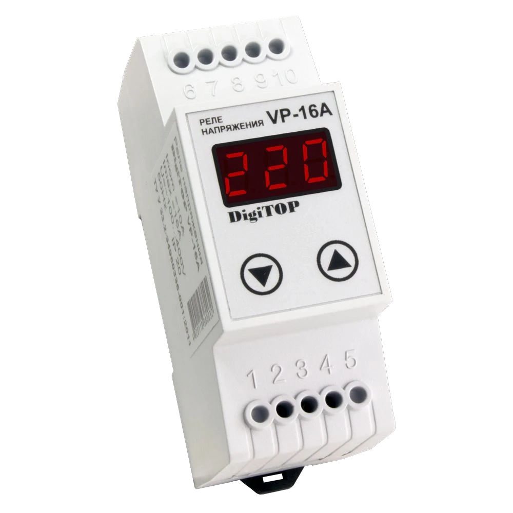 Реле напруги DigiTOP VP-16A (ID#1808410645), цена: 784 ₴, купить на Prom.ua