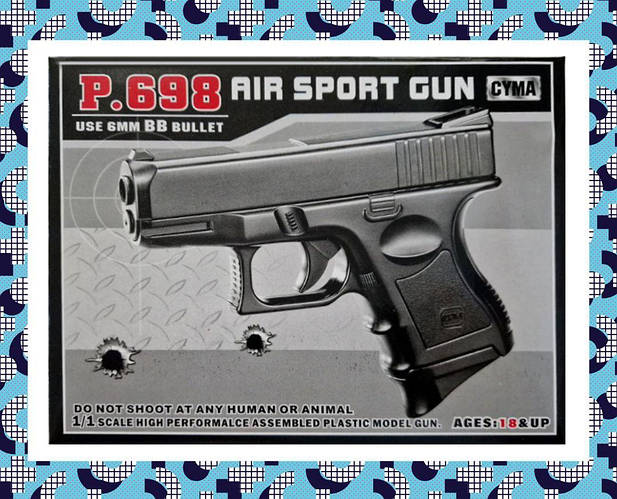 Купити Дитячий пневматичний пістолет на кульках Cyma P698 Glock 19 ...