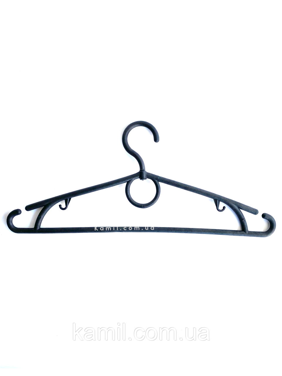 Вешалки Плечики Тремпеля с Кольцом Пластмассовые Черные 38 См для ...